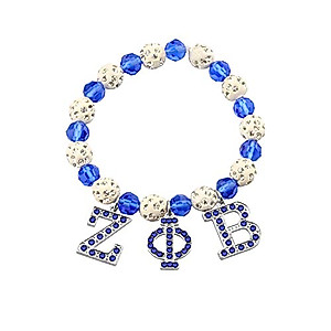 BAUNA Zeta Phi Sorority Beta Paraphernalia Gift Inspired Greek Sorority Jewelry Gift (Bracelet)