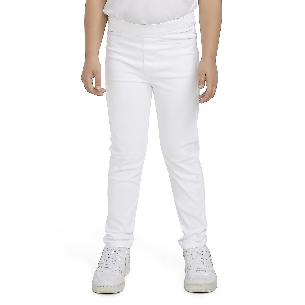 Levi's Girls' Skinny Fit Pull On Jeggings, White, 16