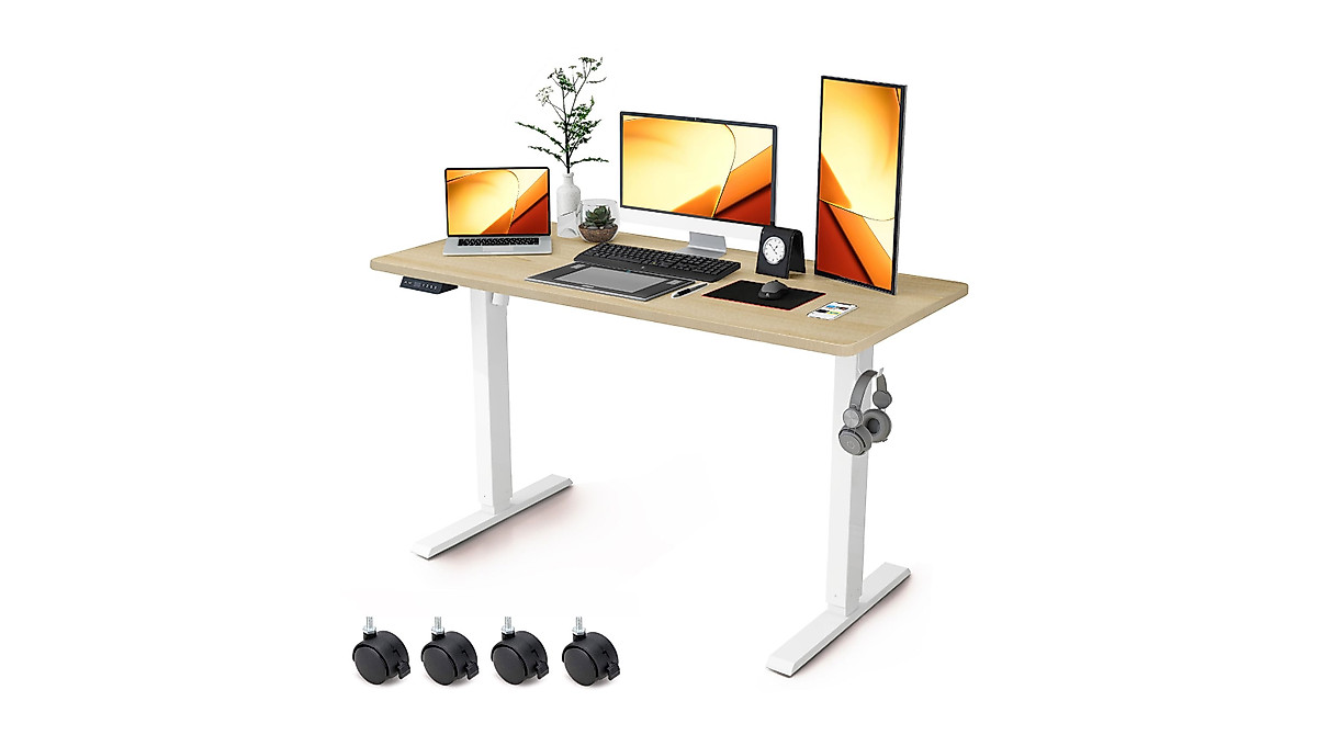 Win Up Time Electric Standing Desk Whole Piece Desktop 48 inch- Height ...