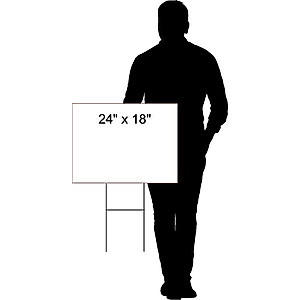 Custom Phone Number For Rent 18 in x 24 in Yard Sign Road Sign with Stand Double Sided