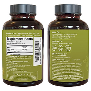 Peruvian Maca Root Supplement for Women & Men, 500mg - Traditionally Used to Support Sexual Well-Being, Stamina & Endurance - 250 Yellow Maca Root Powder Capsules