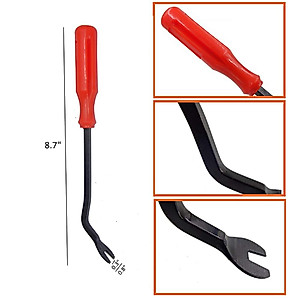 YCHOICEAUMO Plastic Fastener Remover Clip Removal Tool, Door Panel Upholstery Remover Tool-Removes Automotive Equipment Door Panels Trim Panels Window Trim Metal Clips