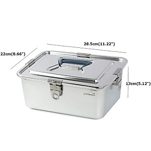 Greenkeeps All Stainless Steel Storage Airtight Food Container with Lid (5.4L (183 Oz))