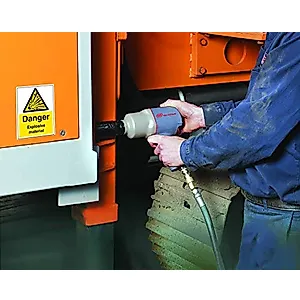 Ingersoll Rand 2145QiMAX 3/4” Drive Air Impact Wrench – Quiet Technology, 1,350 ft-lbs Powerful Reverse Torque Output, 7 Vane Motor, Steel Hammer Case, Gray