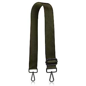 Allzedream Wide Purse Strap Replacement Crossbody Shoulder Bag Adjustable (Olive Green)