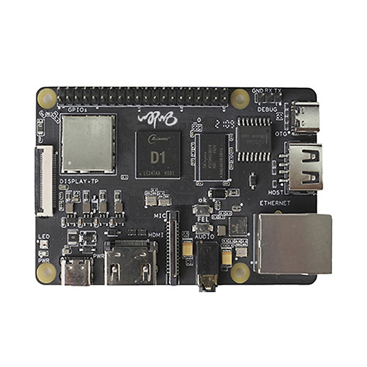 Sipeed Nezha 64bit RISC-V Linux SBC Development board, Allwinner D1@1.0GHz with 1GByte DDR3, Support Tina/Debian system