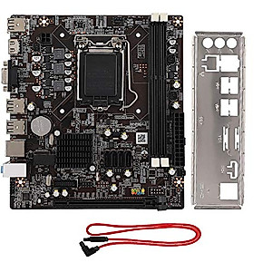 Desktop Motherboard for Intel H81, CPU for Intel LAG 1150 2DDR3 1600/1333/1066Mhz Memory 1PCI E×16 Motherboard with SATA 2.0 USB 2.0 Support VGA& Dual Output