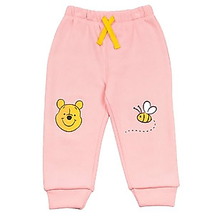 Disney Winnie the Pooh Infant Baby Girls Fleece Sweatshirt and Pants Set Pink 18 Months