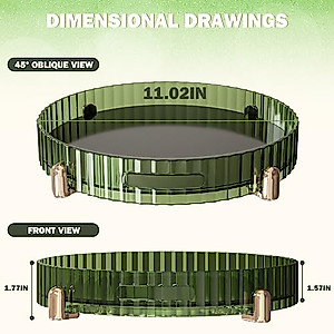Vnmlopi Rotating Makeup Organizer for Vanity, Bathroom Organizer Countertop Spinning Holder – Large Capacity Perfume Organizer Tray, Skincare Organizers Cosmetics Storage Rack