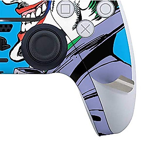 Skinit Decal Gaming Skin Compatible with PS5 Digital Edition Console + Controller - Officially Licensed Warner Bros Batman vs Joker - Blue Background Design