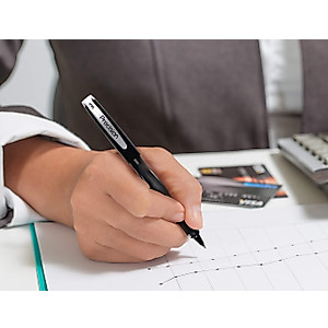 INC R2 PRECISION ROLLERBALL 0.5 MM Tip Ultra Fine Point 12 Count Comfort Grip R-2 Precision Pens with Free Flowing Liquid Ink for Smooth Writing, Premium Black Ink Pens for Home, School or Office