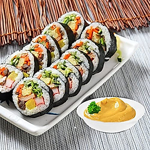 Tofficu 10pcs Sauce Dishes Round Seasoning Dishes Plastic Sushi Dipping Bowl Saucers Bowl Mini Appetizer Plates(2.8×2.8×0.9in)