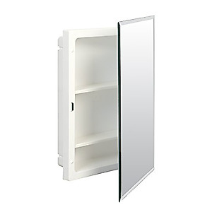 American Pride 9622WBAR12 – Recessed Frameless Beveled Polished Edge Mirror Medicine Cabinet 16" x 22"