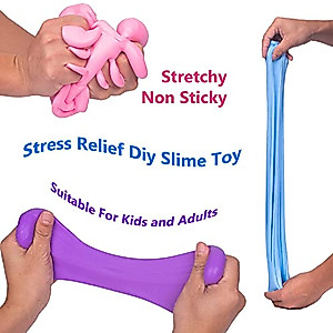 12 Pack Butter Slime Kit for Girls Boys, with Blue Slime, Ice Cream, Peachybbies Slime ect.Scented Slime Party Favors for Kids, Soft & Non-Sticky, Putty Slime Stress Relief Toys for Kids Girls Boys