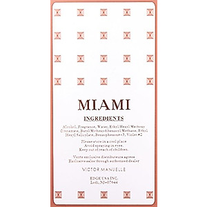 Victor Manuelle Miami Eau de Parfum Spray for Men, 3.4 Ounce