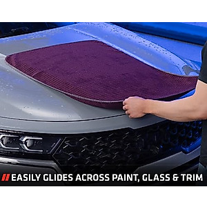 VIKING Microfiber Towel, Waffle Weave Car Drying Towel, Premium, Soft and Super Absorbent, Towel for Car Detailing Kit, Purple, 28 Inch x 36 Inch, 1 Pack