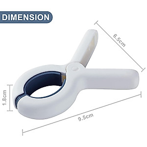 Beach Towel Clips Heavy Duty Plastic Clothes Pins for Beach Chairs Cruise Pool Lounge Set of 6 Outdoor Laundry Clamps for Hanging Clothes DIY Crafts