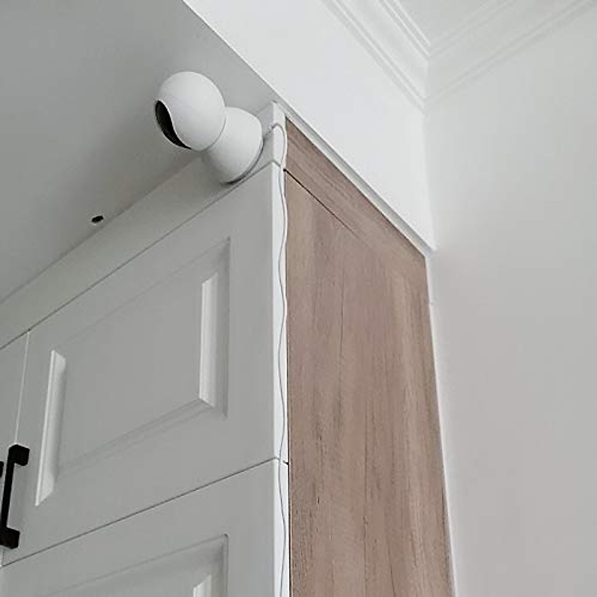 Jeasun 19ft Male to Female Micro USB Power Extension Cable - Ideal Replacement Cord for Powering Up Your Security Cameras,Ring Stick Up Solar Panel - White