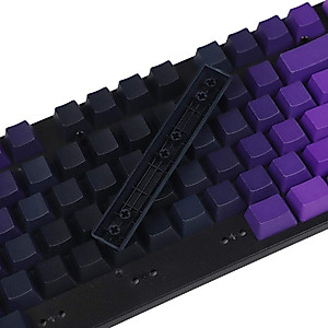 108 Key Mechanical Keyboard 108 87 61 Dyed Purple Black Gradient PBT Profile Keycap for 104 TKL 60% Switches Mechanical Gaming Keyboard