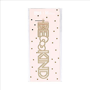Hello Kitty “Be Kind” Theme Gold Plated Metal Bookmark Clip - Book Marker to Mark Your Page & Keep Your Place. Bookmark by Hello Kitty x Erin Condren.