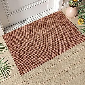 Fixseed Small Boho Rug Cotton Woven Rug 2 x 3 Feet Entryway Washable Area Rugs Reversible Cotton Bath Rugs for Indoor Outdoor Farmhouse Patio Living Room Bedroom Front Porch Door Mats Carpet