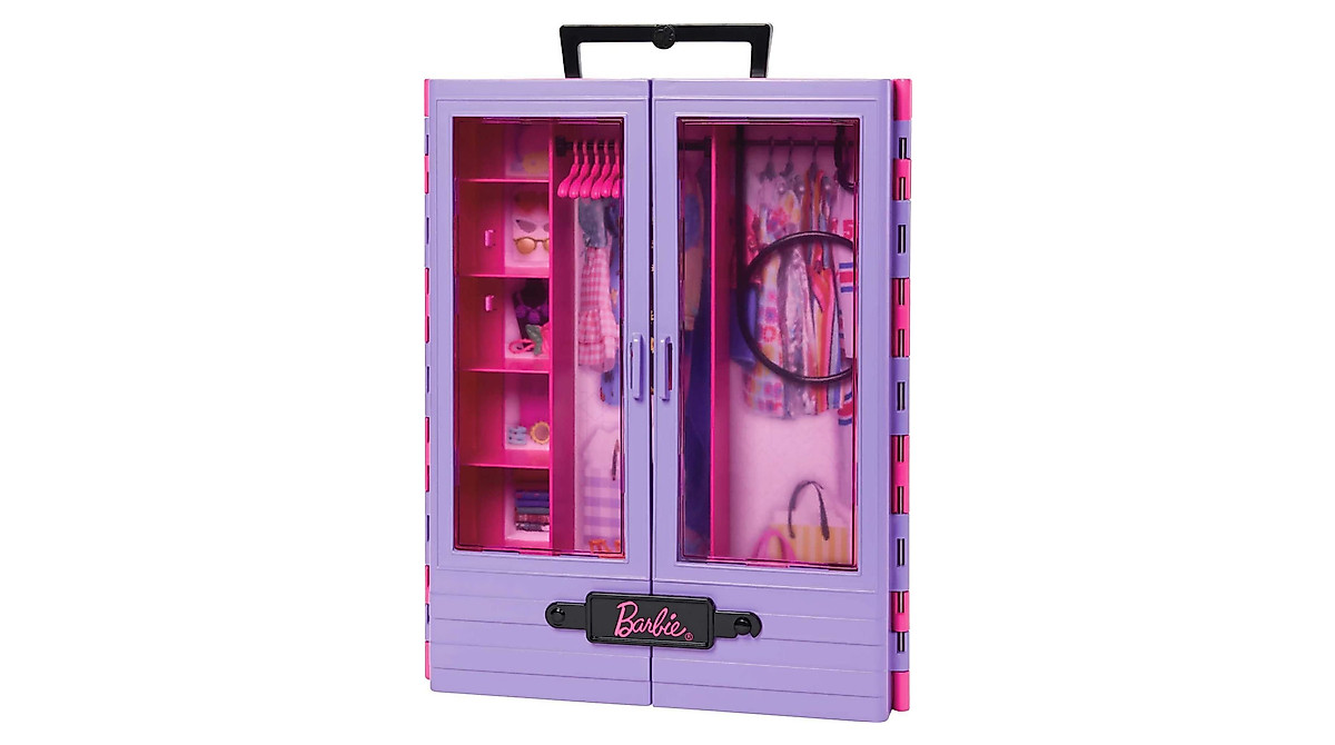 Barbie Fashionistas Playset, Ultimate Closet with 6 Hangers and ...