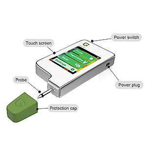 Greentest, High Accuracy Food Detector, Nitrate Tester for Fruit and Vegetable,White
