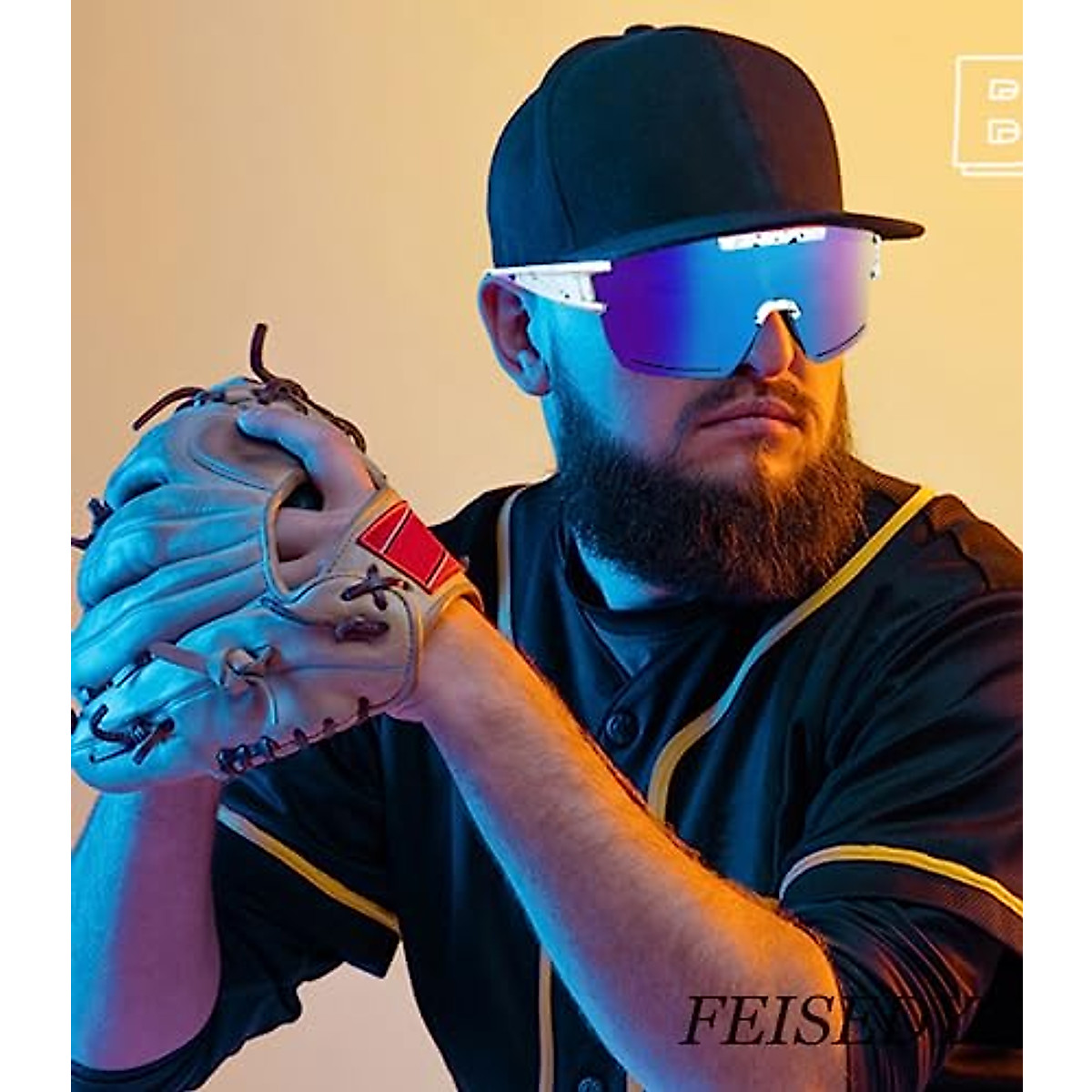 FEISEDY Sports Sunglasses Women Men Cycling Running Driving Skiing Fishing Biking Outdoor Glasses UV Protection Lens B2328