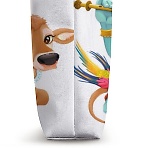 Hindu god Lord Shri Krishna with a Cow and a Bird Tote Bag