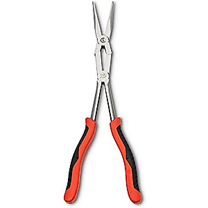 Crescent 2 Piece X2 Straight and Bent Long Nose Dual Material Plier Set - PSX204C , Red