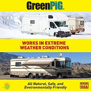 GREEN PIG RV and Marine Holding Tank Treatment, Breaks Down Waste, Eliminates Odors, Environmentally Friendly, 1 Gallon
