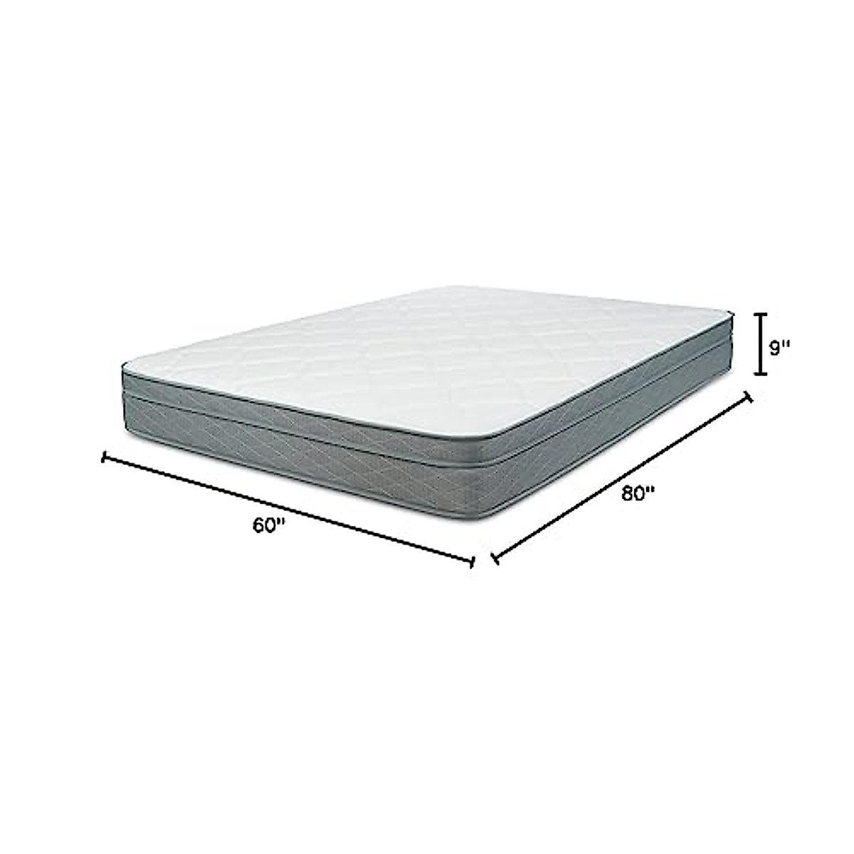 DREAMFOAM Bedding Doze 9" Eurotop Mattress-Medium Comfort, Queen