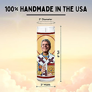 Anthony B Celebrity Prayer Candle - Funny Saint Candle - 8 inch Glass Prayer Votive - 100% Handmade in USA - Novelty Celebrity Gift