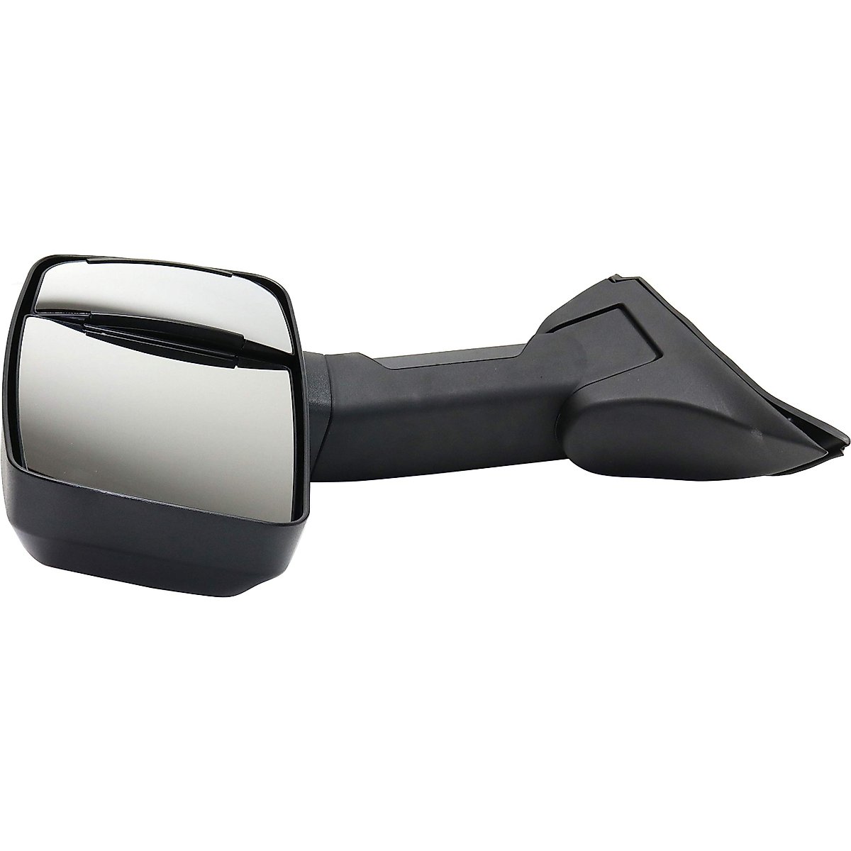 Kool Vue Mirror Set Compatible with 2003-2014 Ford E-150, 2003-2005 E-150 Club Wagon, 1992-2002 E-150 Econoline, Towing, Manual Adjust, Manual Fold, Single Arm, Fits 4-Bolt Mirror Only