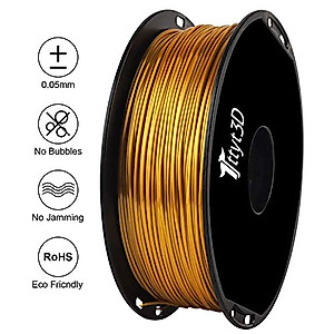 Silk Gold+Fast Color Gradient Change Shiny Silk Multicolored，3D Printer 1.75mm PLA Filament
