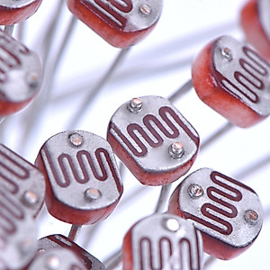 EBOOT 30 Pieces Photoresistor Photo Light Sensitive Resistor Light Dependent Resistor 5 mm (5539)