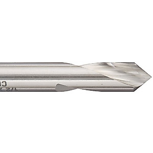 KEO 38123 Cobalt Steel NC Spotting Drill Bit, Uncoated (Bright) Finish, Round Shank, Right Hand Flute, 82 Degree Point Angle, 1/2" Body Diameter, 3-3/4" Overall Length