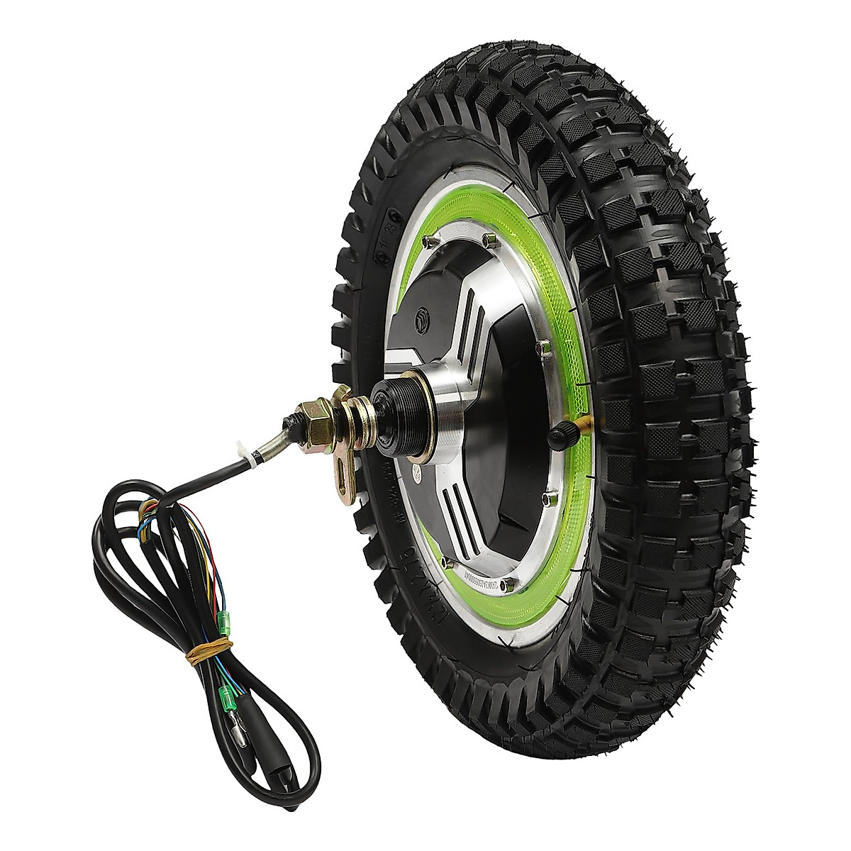 13'' Electric Bicycle Brushless Hub Motor Front Rear Wheel Cycle Bike E-Bike Hub Motor Conversion Kit 36V 350W Brushless Gearless Hub Motor Electronic Brake Disc Brake 22mile/h 1000RPM (36V 350W)