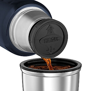 THERMOS Stainless King Vacuum-Insulated Beverage Bottle, 68 Ounce, Midnight Blue