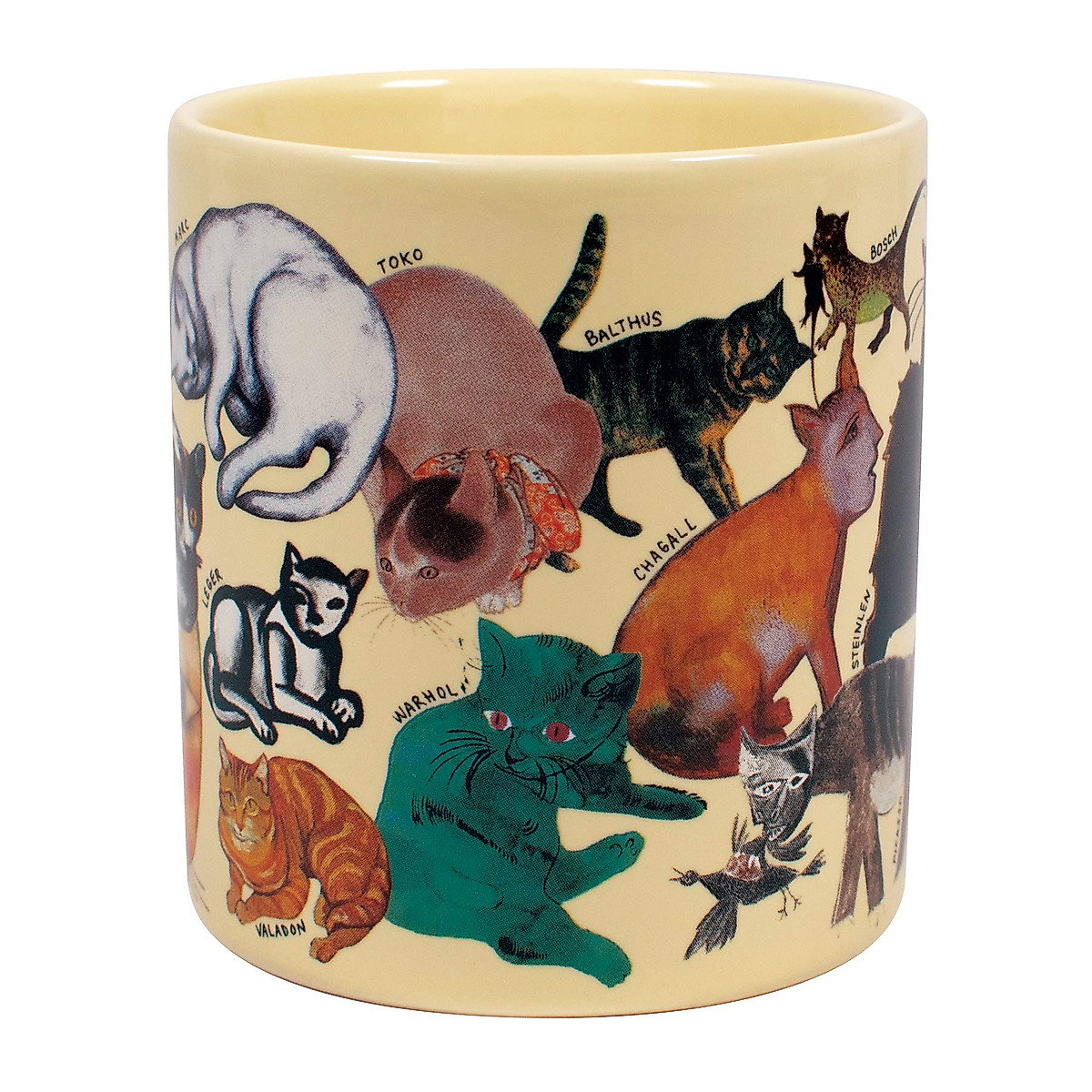 The Unemployed Philosophers Guild Artistic Cat Mug - Featuring Cats and Kittens from Famous Paintings Throughout Art History, Comes in a Fun Gift Box, 12 oz.