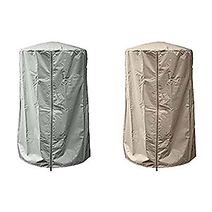 YaptheS Patio Heater Cover, Patio Heater Cover for Electric Heaters Strong and Waterproof Oxford Fabrics for Outdoor/Garden Beige, Patio Heater