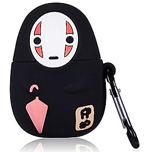 Oqplog for AirPods 2&1 Case, Protective Soft Silicone Cute Cartoon Fun Character Cover for Girls Teens Kids Boys Air Pods, Shockproof Design Skin Accessories Cases for Airpod 1/2 - Umbrella Faceless