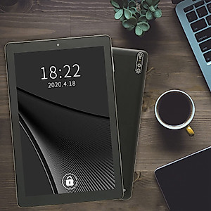 10 Inch Tablet, 2.0Ghz 8 Core Processor, 64Gb 3Gb 6000Mah, IPS Screen 3G Network 5G WiFi, Three Card Slots Android 11, HD Tablet PC Black Suitable for Study(USA)