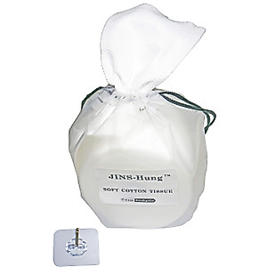 JINS-Hung Natural Disposable Facial Towel (2 Pack) - 100% Soft Terry Cloth Fabric Soft Face Towel - Makeup Remover Tissues - Professional Everyday Comfort Facial (80 Pcs/Pack)