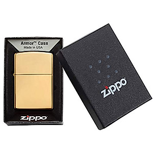 Zippo Armor High Polish Brass Pocket Lighter