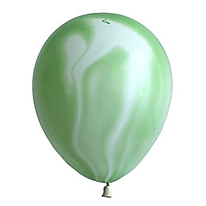 50 Pcs 10 Inch Agate Latex Balloons Green Balloon Colorful Balloons for Jungle Baby Shower Wedding Office Birthday Party Supplies