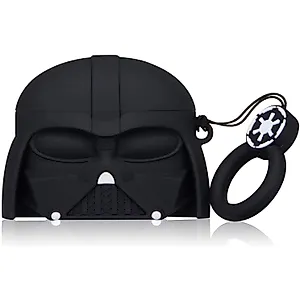 Airpod Pro Case,Darth Vader Anime Silicone Air pods 3 Cover.Cute Cartoon Cool Stylish Character Air pods 3 Charging Cover Accessories Shockproof Kits CHENBAO (Black)