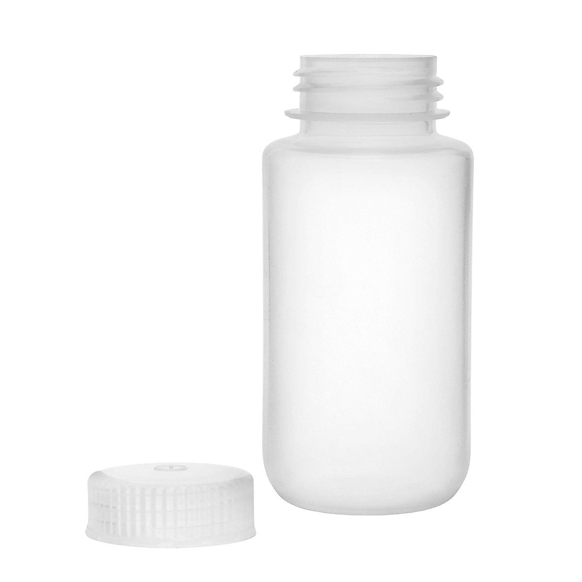 EISCO 6PK Reagent Bottles, 250ml - Wide Mouth with Screw Cap - Polypropylene - Translucent Labs