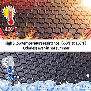 Matericuo Golf Cart Floor Liner Mat Full Coverage Custom Fit for 2 and 2+2 Club Car Models Precedent 2004-2024/Onward & Tempo (2017-2024)/Villager & V4L (2019-2024 Black