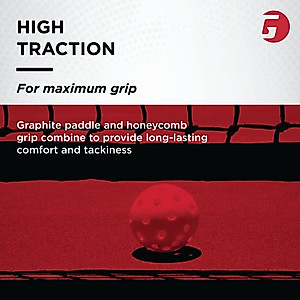 GAMMA RZR Composite Pickleball Paddle: Pickle Ball Paddles for Indoor & Outdoor Play - USAPA Approved Racquet for Adults & Kids - Pink/Blue